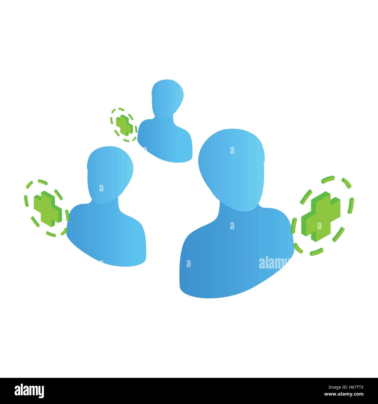3 human symbols isometric icon Stock Vector Image & Art - Alamy