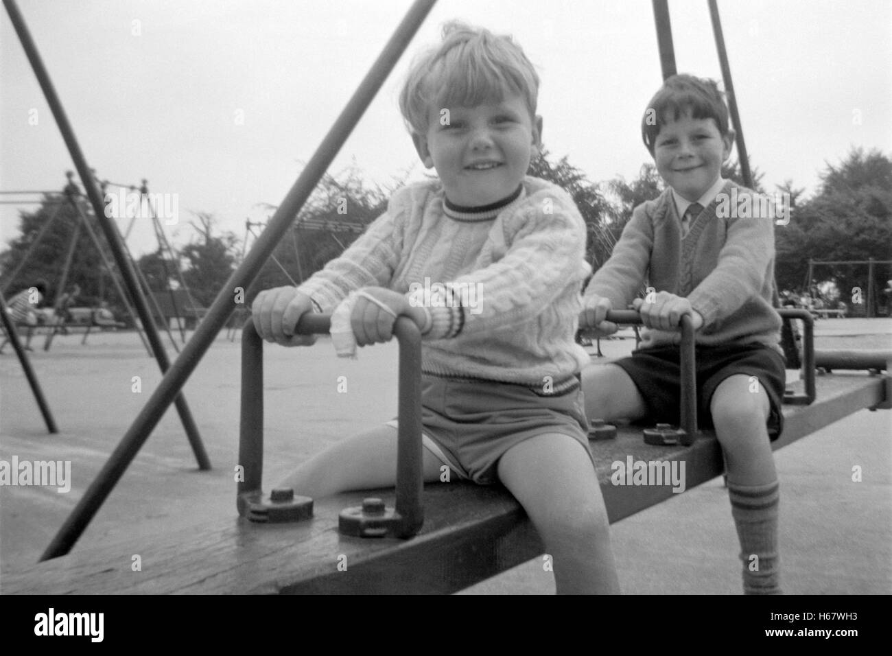 Children playing outdoor 1960s hi-res stock photography and images - Alamy