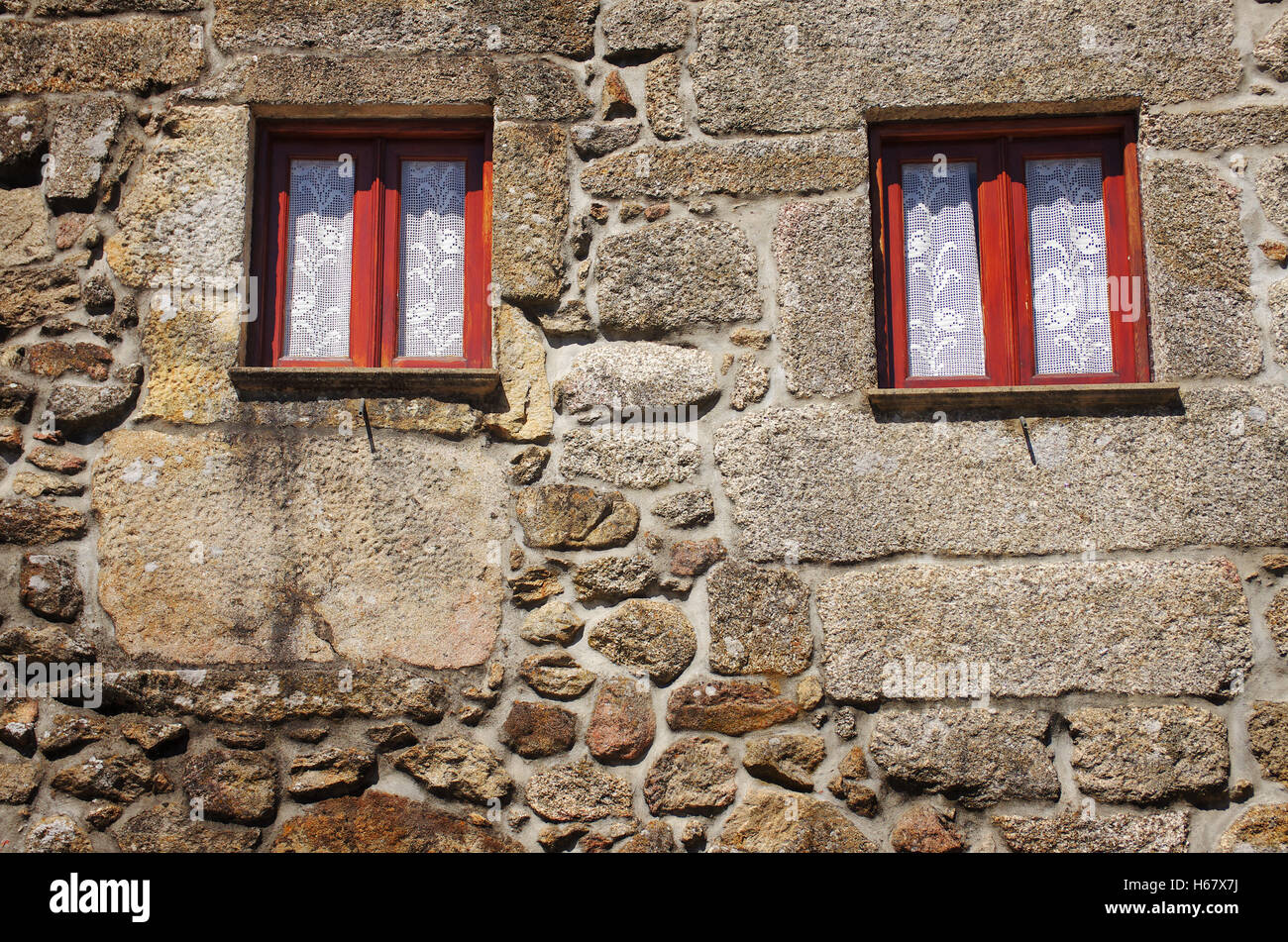Windows stone house hi-res stock photography and images - Alamy