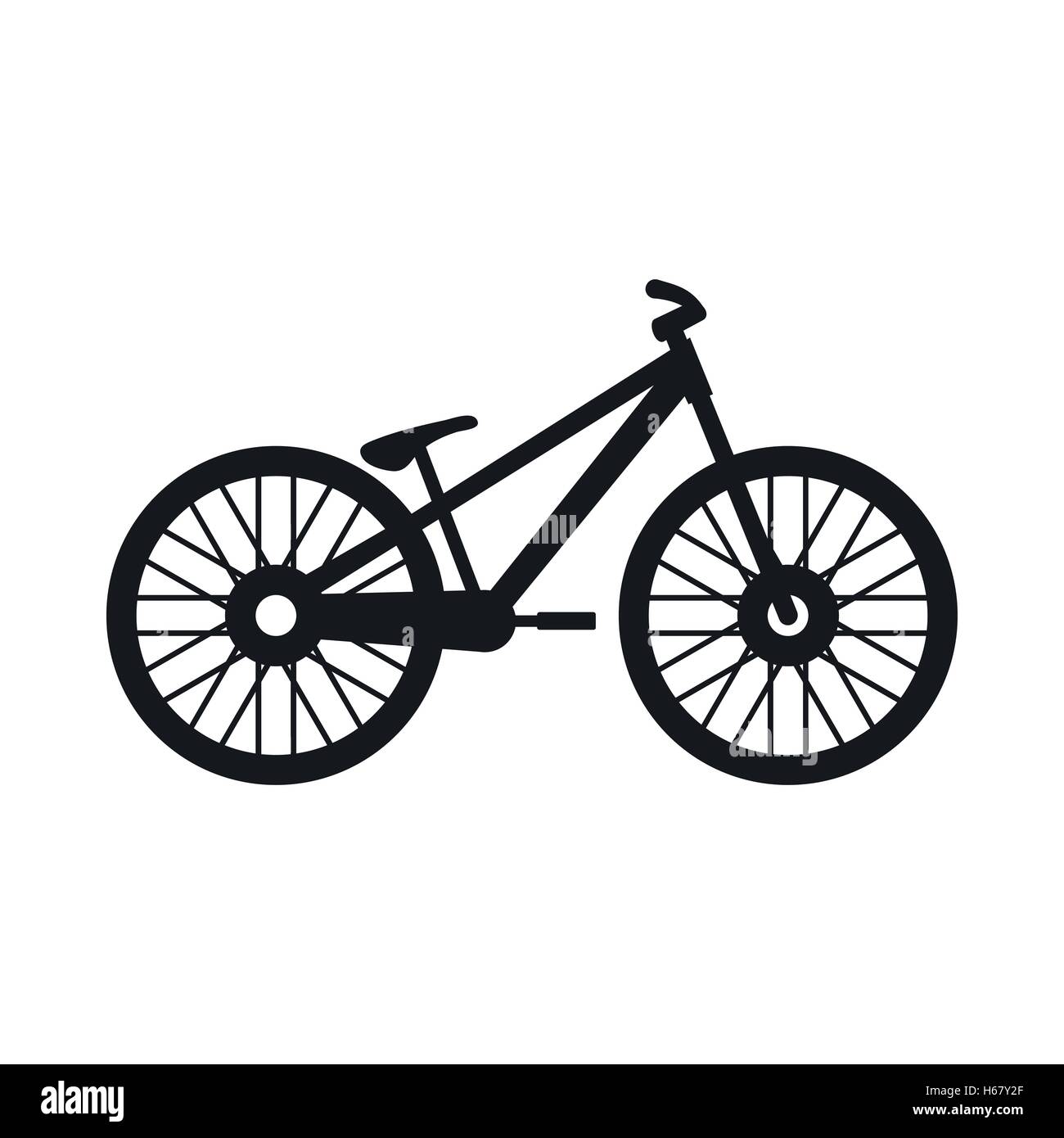 Bike icon, simple style Stock Vector Image & Art - Alamy
