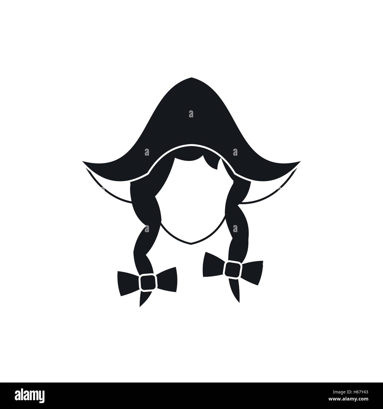 Girl dutch icon, simple style Stock Vector Image & Art - Alamy