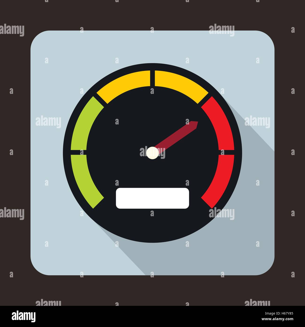 Speedometer dial icon, flat style Stock Vector Image & Art - Alamy