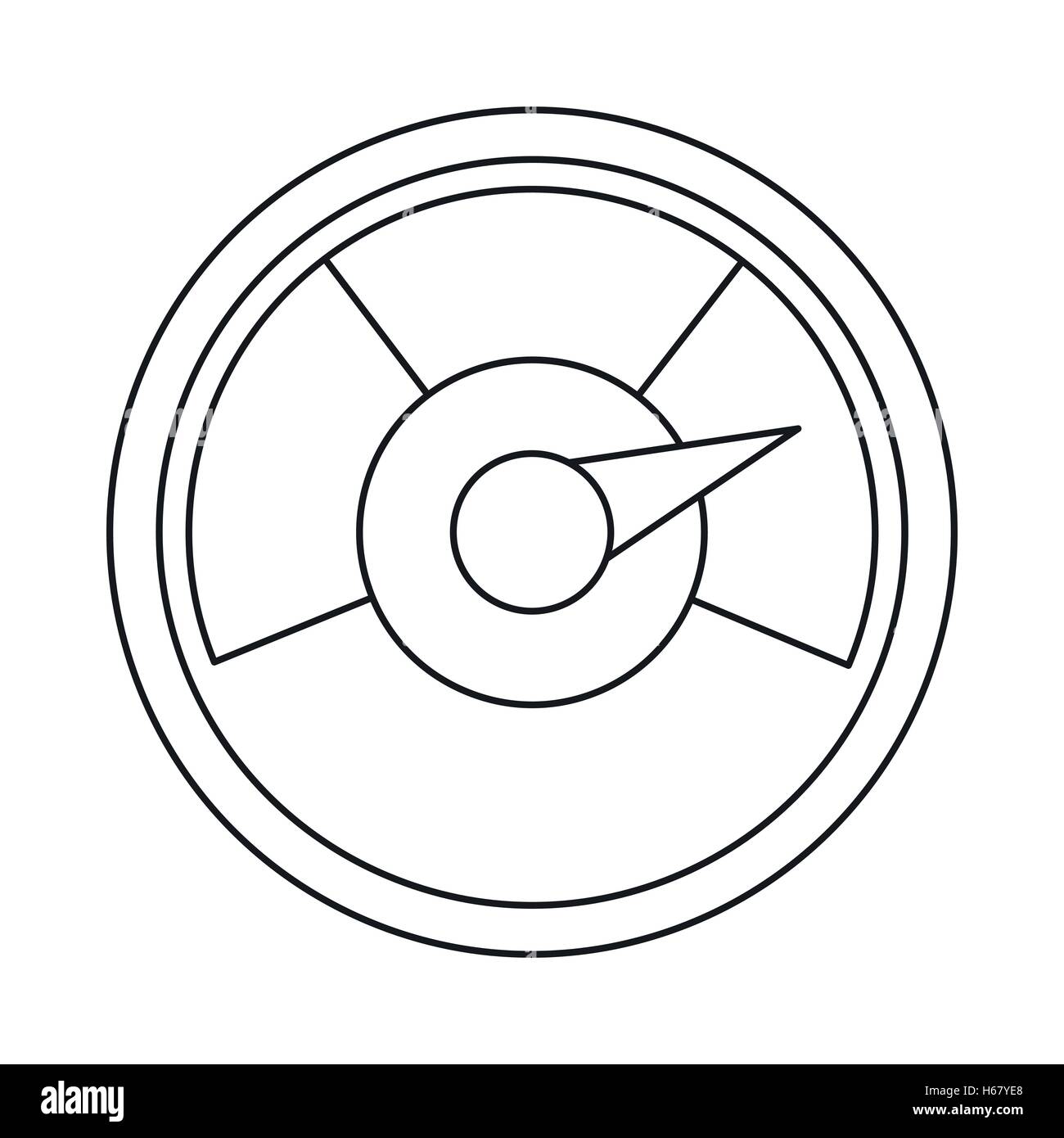Speedometer icon, outline style Stock Vector Image & Art - Alamy