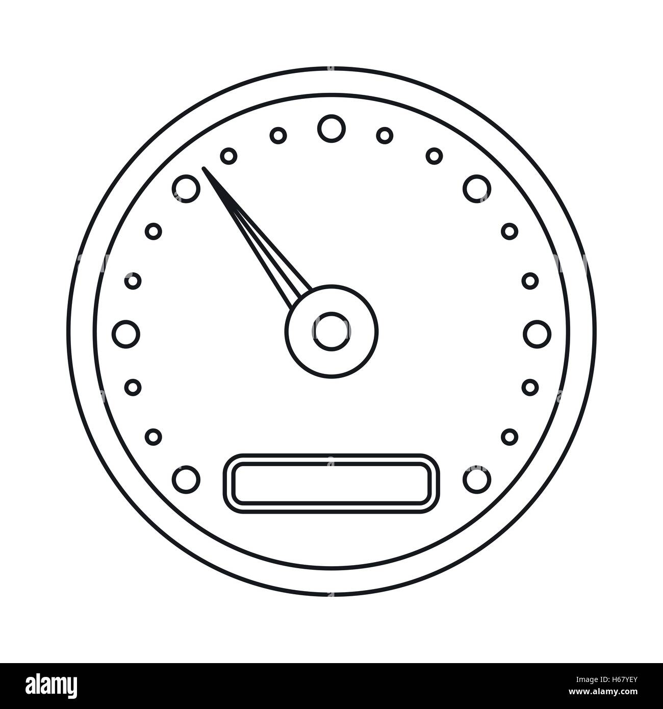Speedometer icon, outline style Stock Vector Image & Art - Alamy