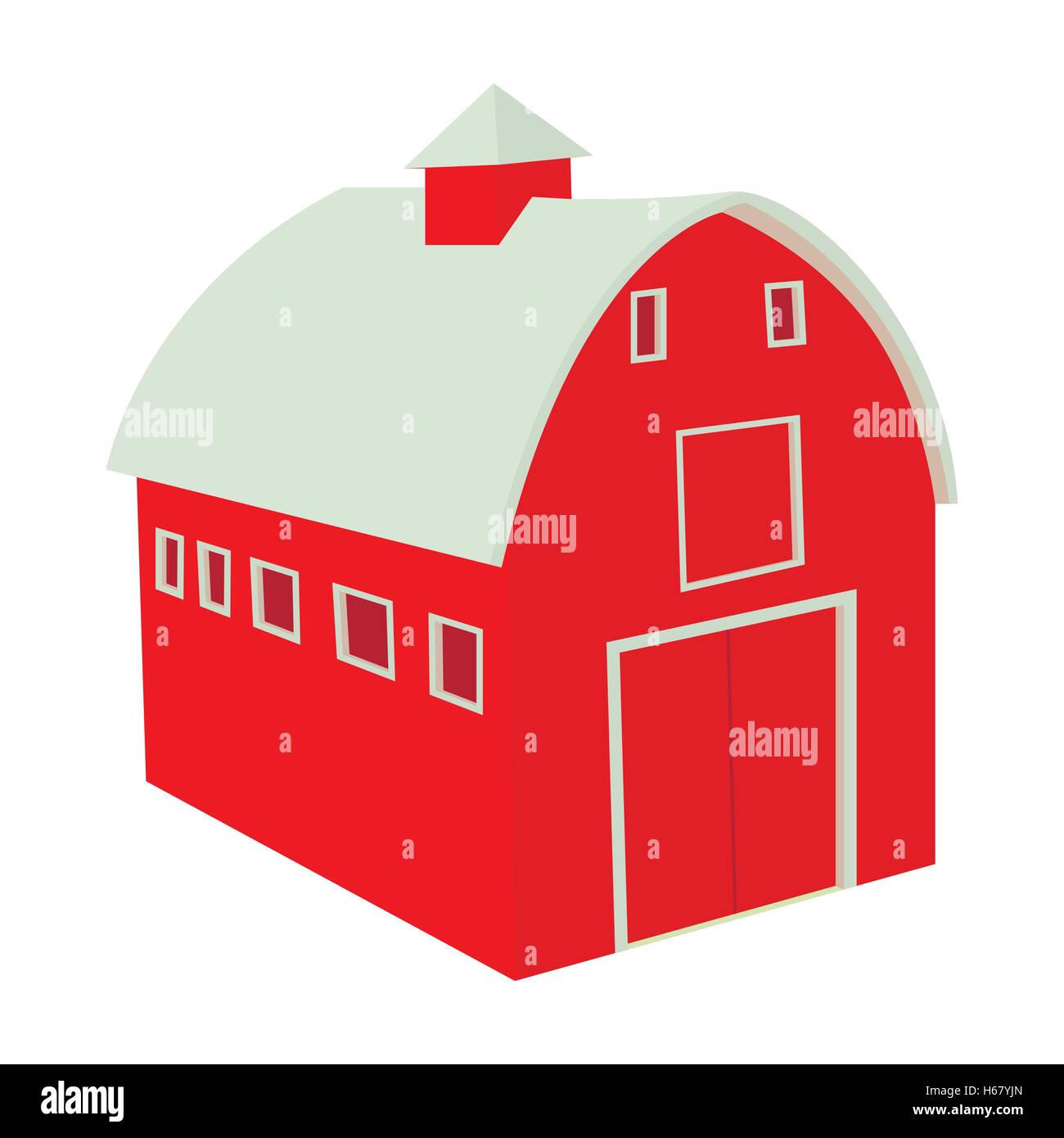 Red wooden door gate Stock Vector Images - Alamy