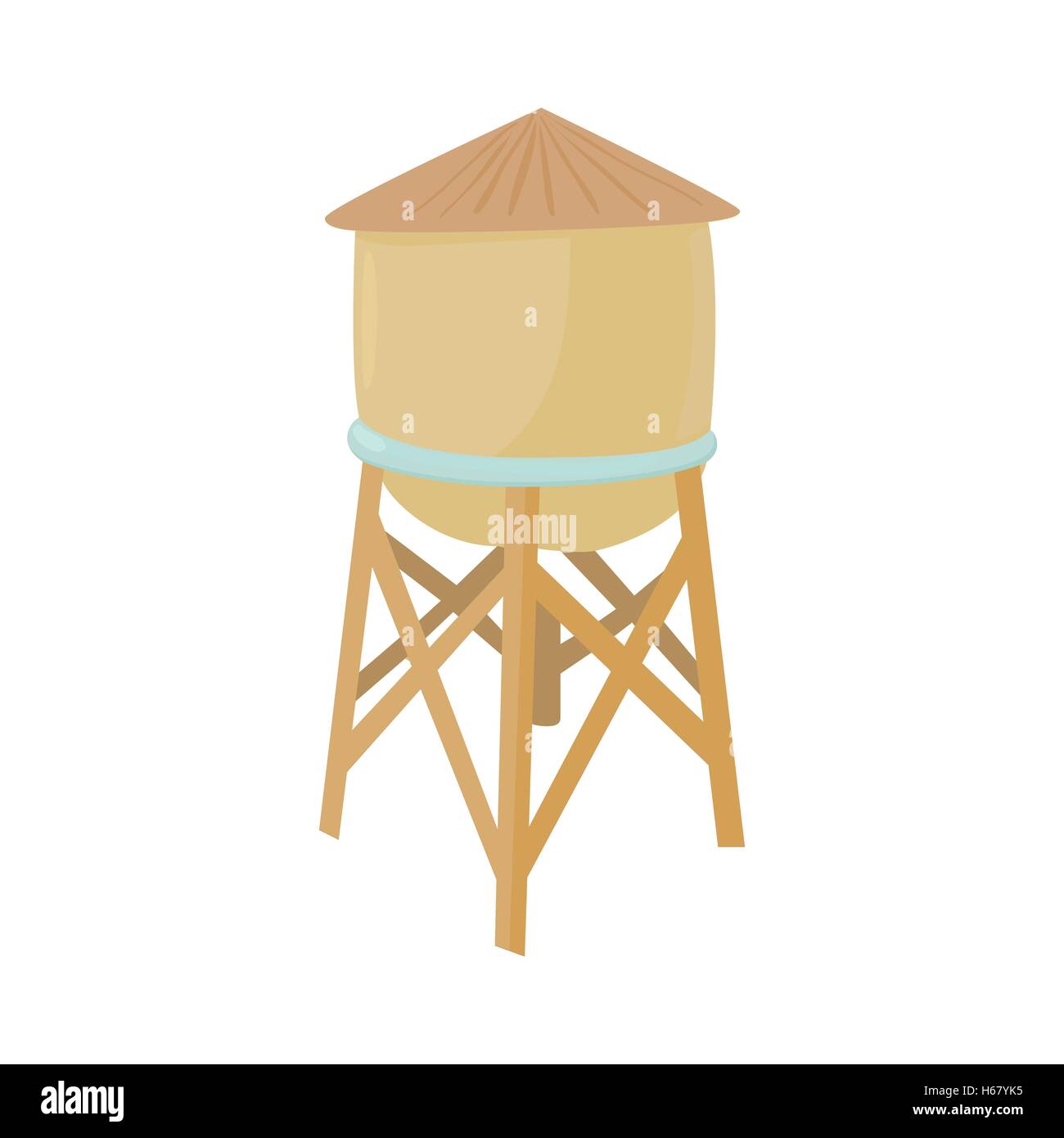 Water tower icon in cartoon style Stock Vector Image & Art - Alamy