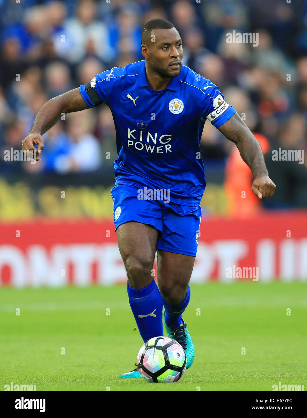 Wes Morgan, Leicester City Stock Photo - Alamy