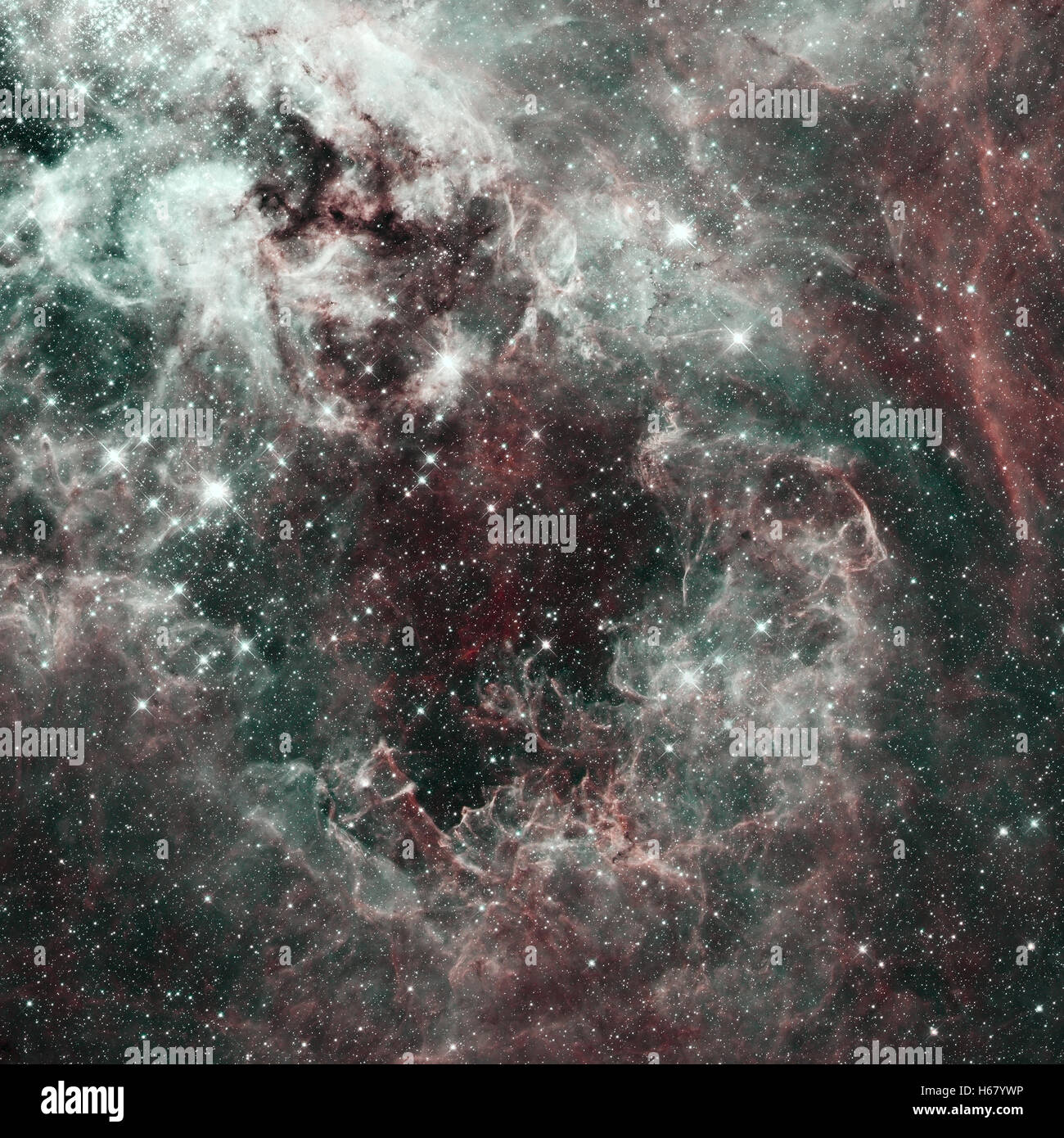 Grey Nebula In Space