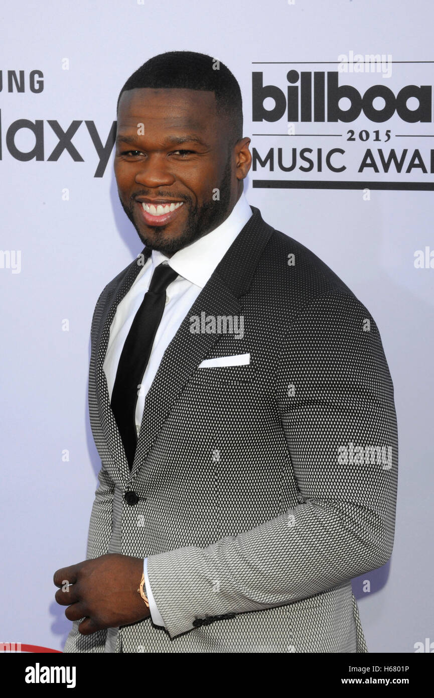Rapper Curtis Jackson aka 50 Cent arrives at the 2015 Billboard Music Awards at the MGM Grand ...