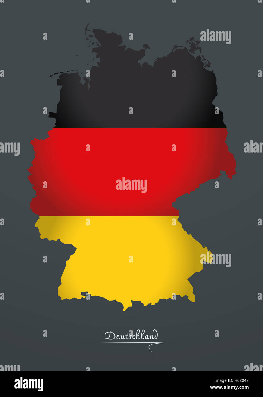Germany map new style hi-res stock photography and images - Alamy