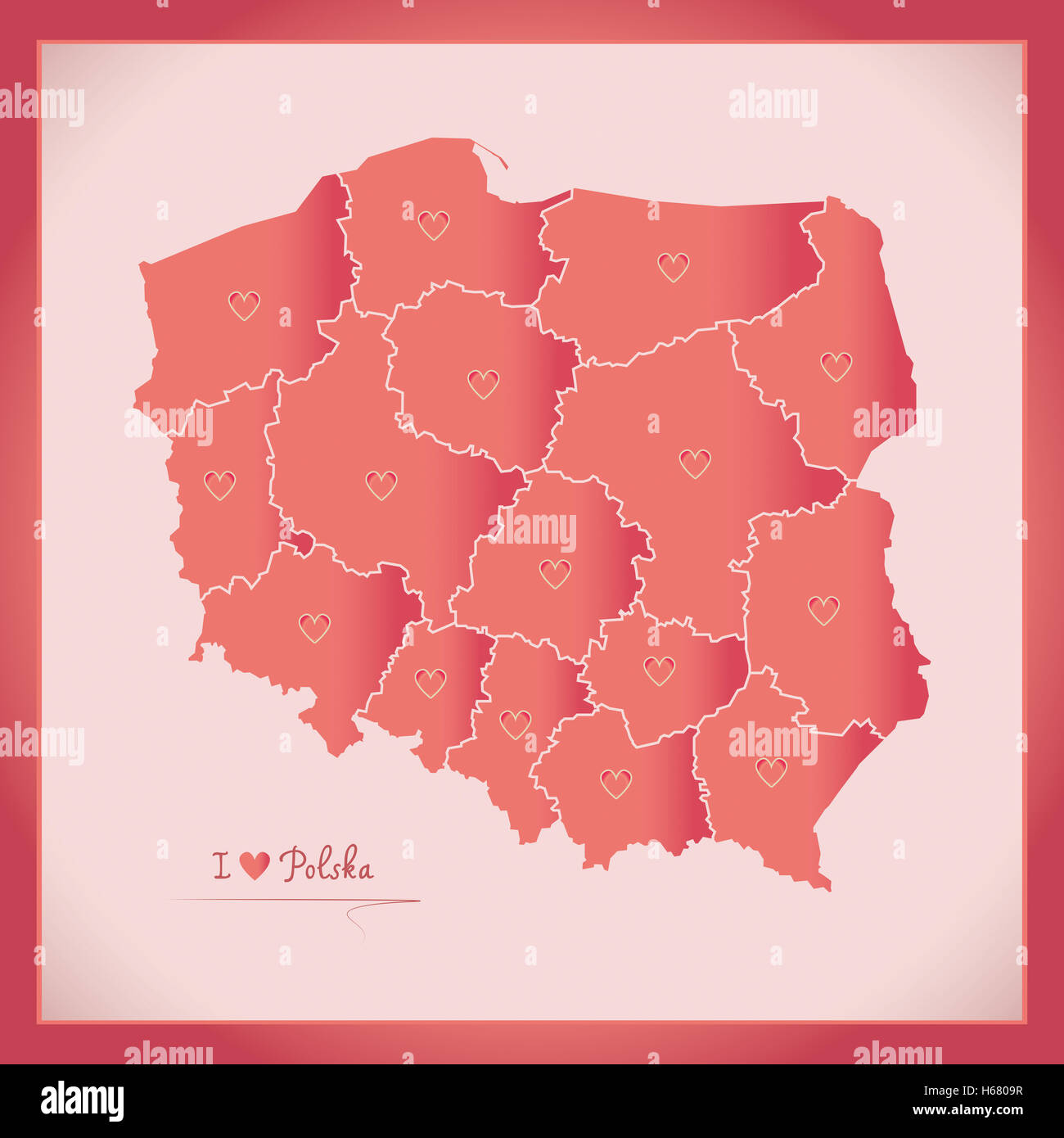 Pink map hi-res stock photography and images - Alamy