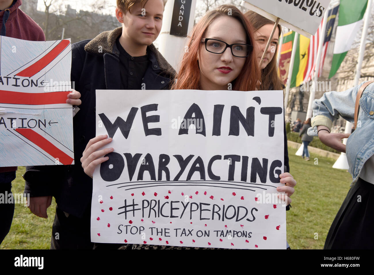 Group of young people are protesting outside the Houses of Parliament ...