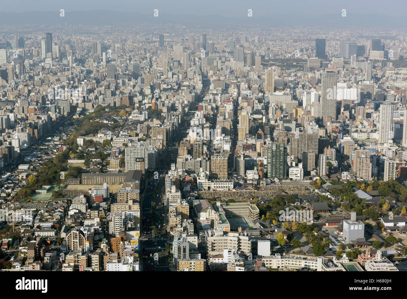 Aerial view of osaka city hi-res stock photography and images - Alamy