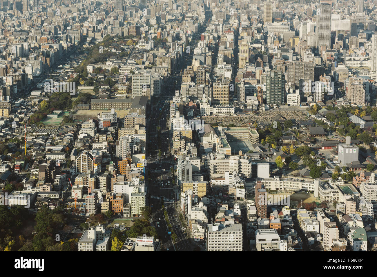 Aerial view of osaka city hi-res stock photography and images - Alamy