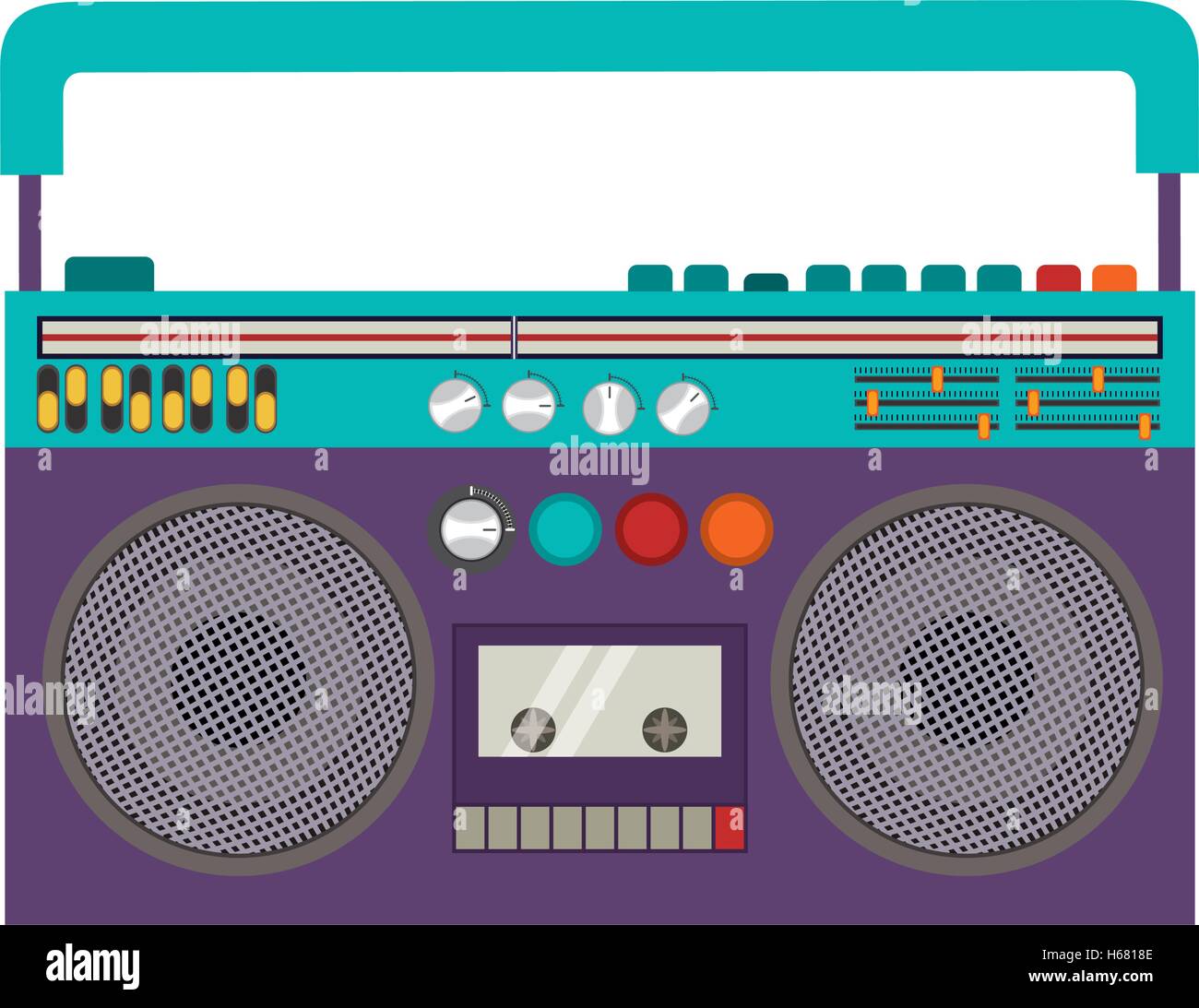 classic tape player device Stock Vector Image & Art - Alamy