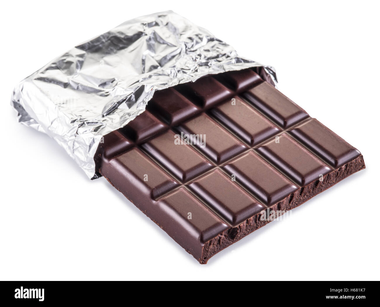Pieces of chocolate bar. File contains clipping paths Stock Photo - Alamy