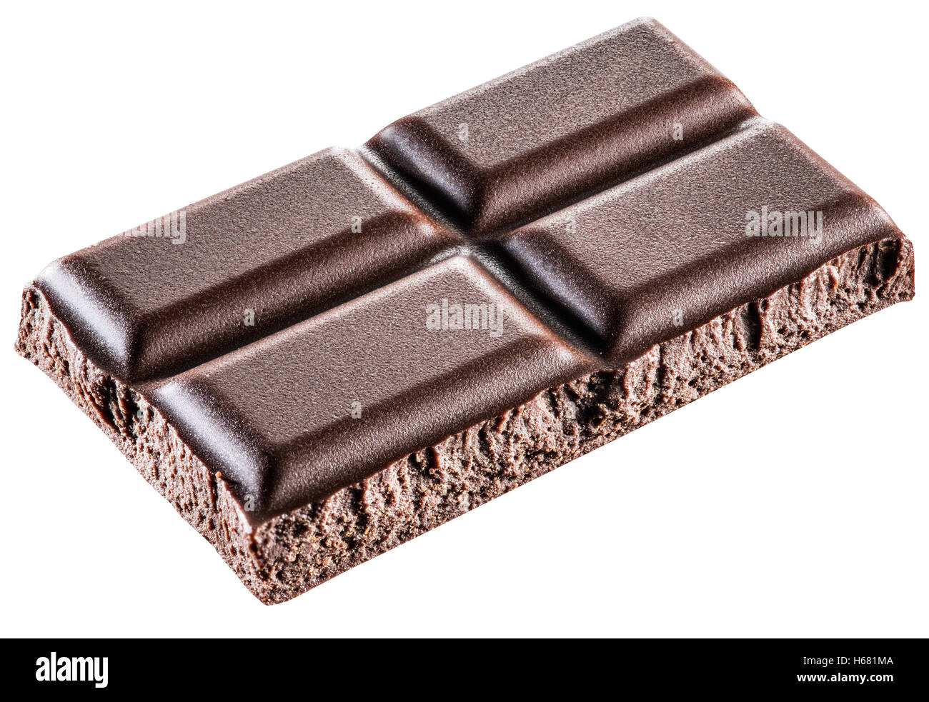 Pieces of chocolate bar. File contains clipping paths Stock Photo - Alamy