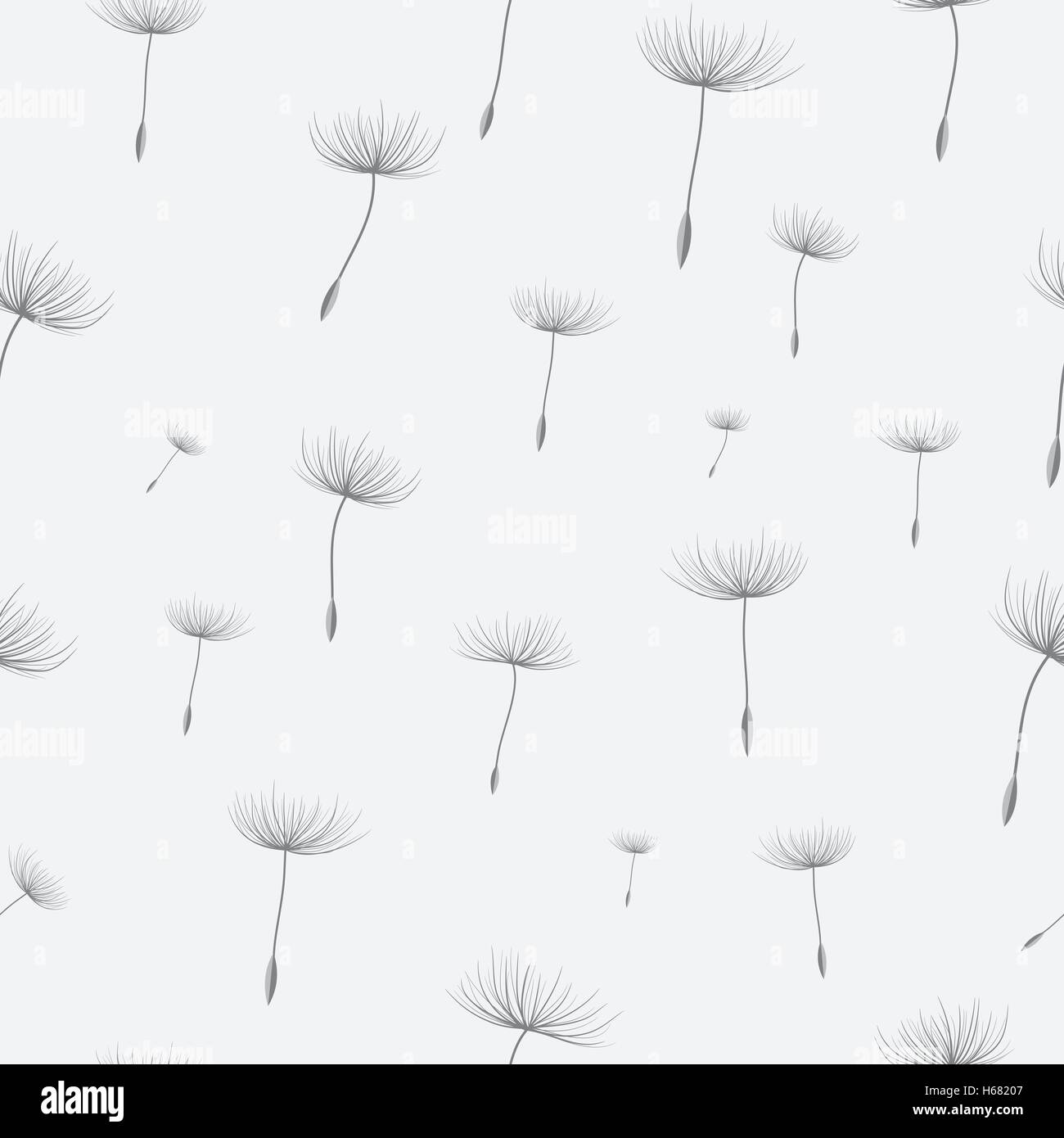 Seamless simple background with flying dandelion seeds Stock Vector ...