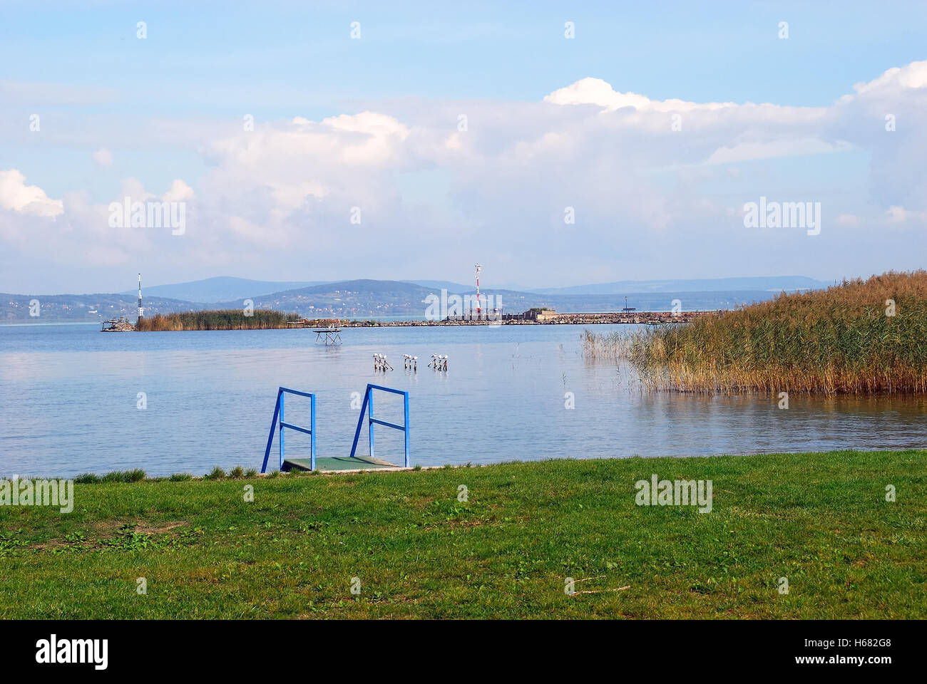 Hungary, Fonyod, lake Balaton. Landscape Stock Photo - Alamy