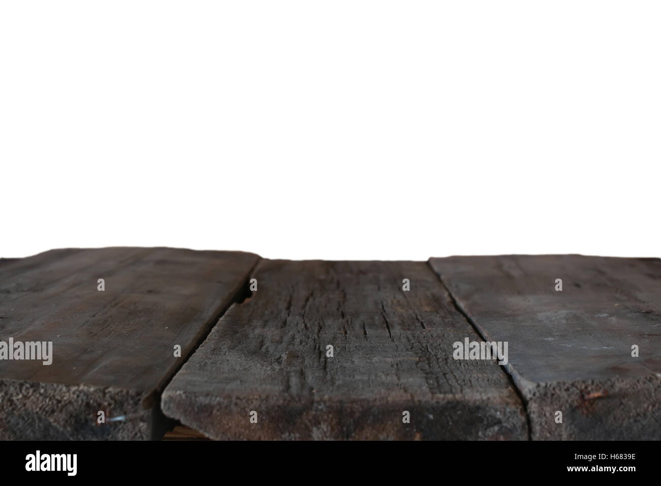 wooden platform background isolated Stock Photo - Alamy
