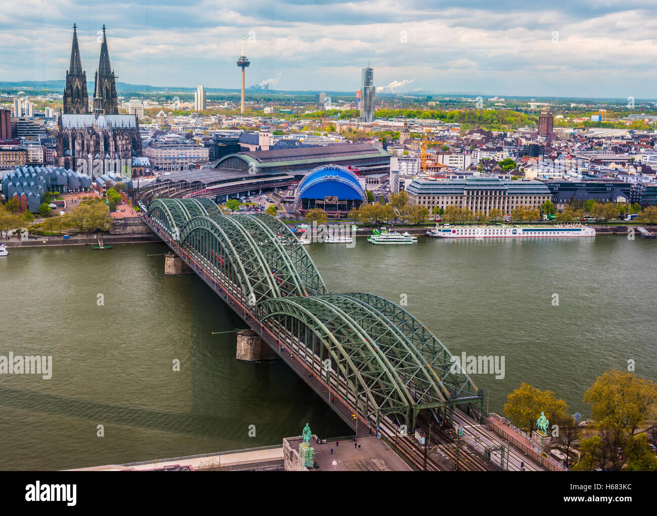 Aerial view of Cologne, Germany Stock Photo - Alamy