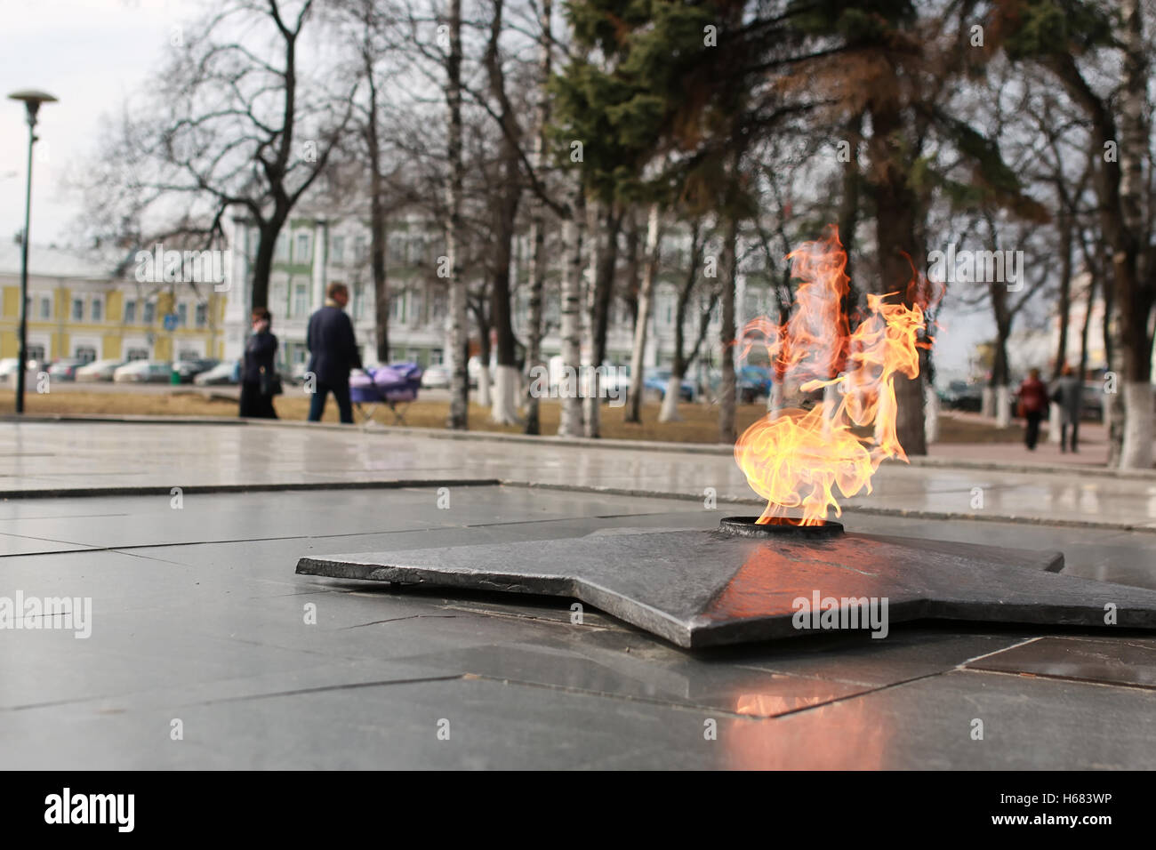 eternal flame monument Stock Photo - Alamy