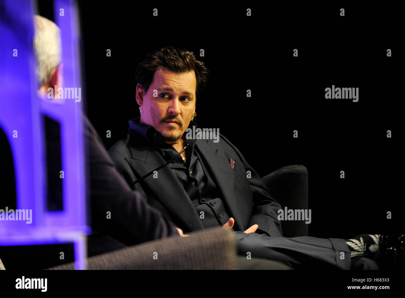Actor Johnny Depp inside at the Maltin Modern Master award tribute ...