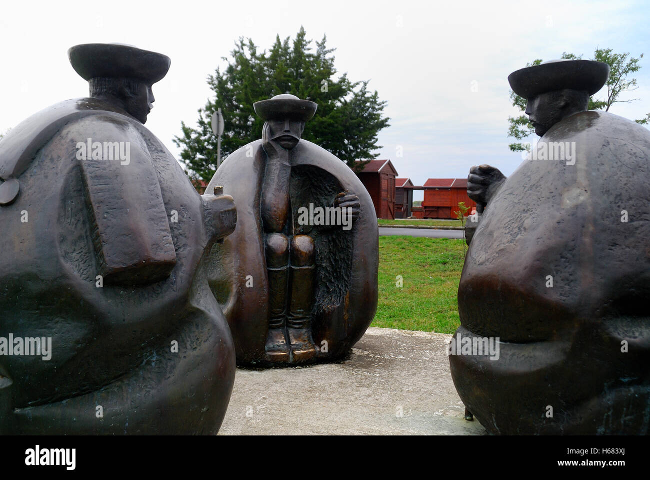 Hortobagy, Hungary. Hungarian Puszta, sculpture at Hortobagy National ...