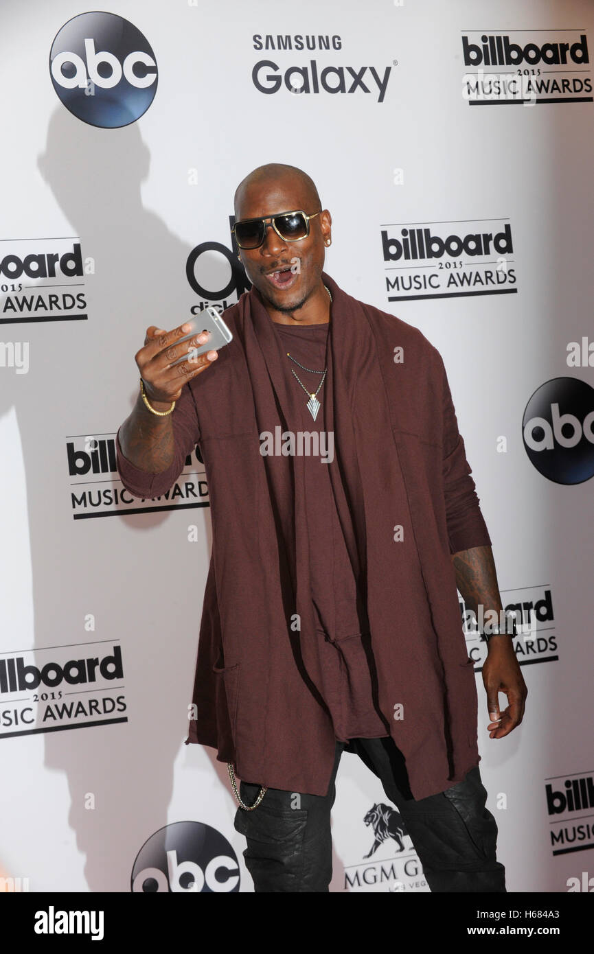 Singer / Actor Tyrese arrives at the 2015 Billboard Music Awards press ...