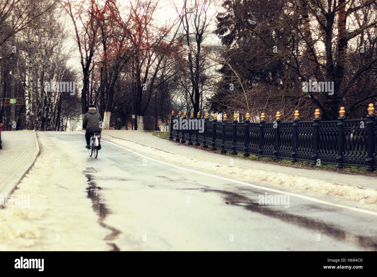 Bridge railing spring Stock Photo - Alamy