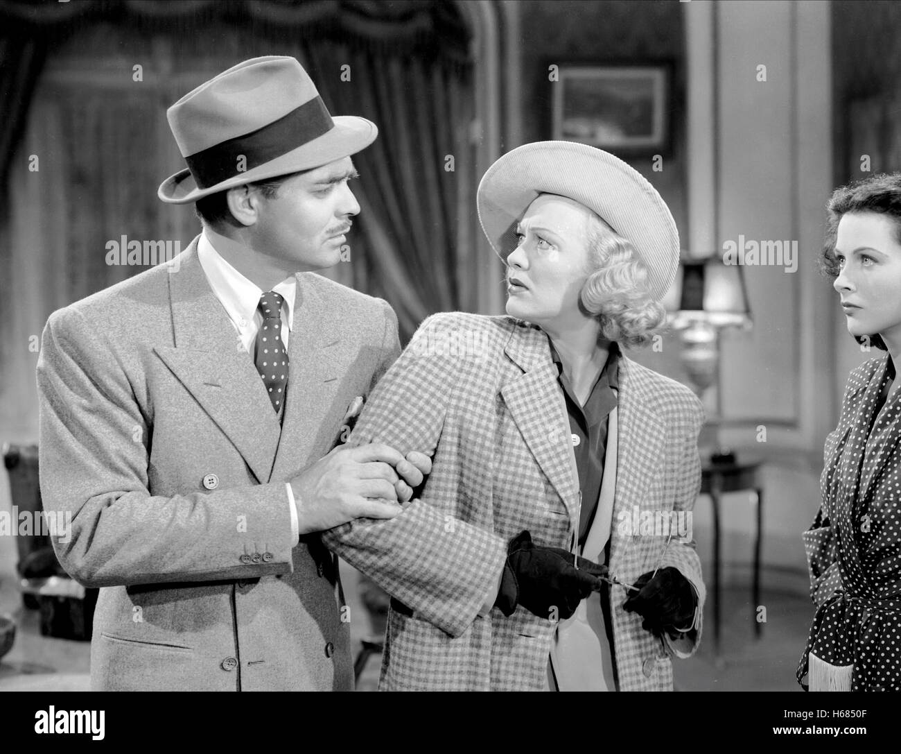 CLARK GABLE, EVE ARDEN, HEDY LAMARR, COMRADE X, 1940 Stock Photo - Alamy