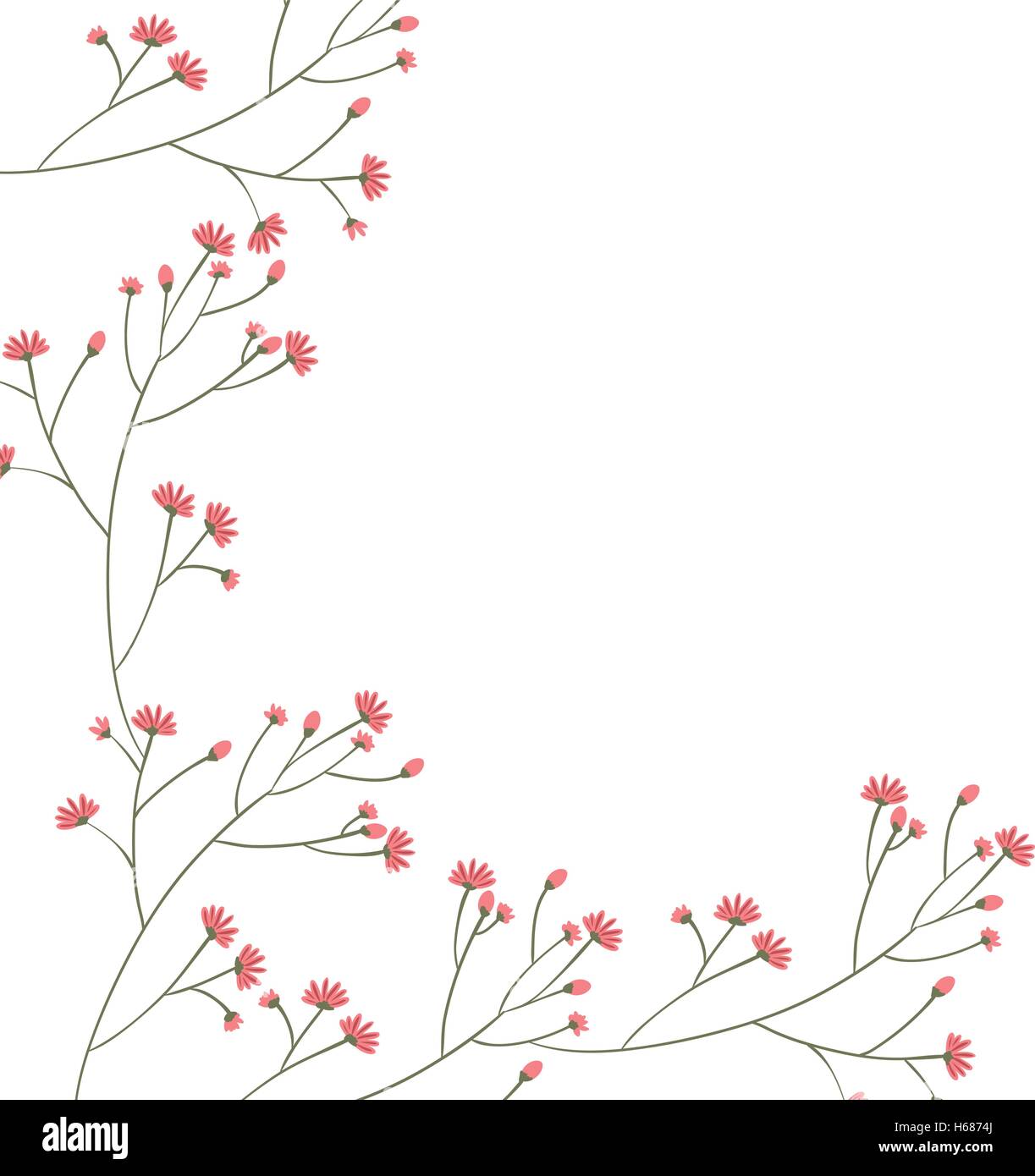 branches with leaves design Stock Vector Image & Art - Alamy