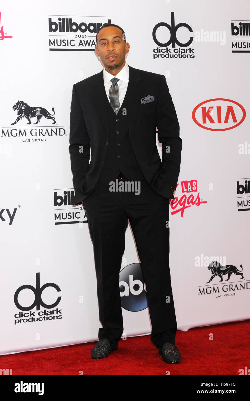 Rapper Ludacris arrives at the 2015 Billboard Music Awards press room ...