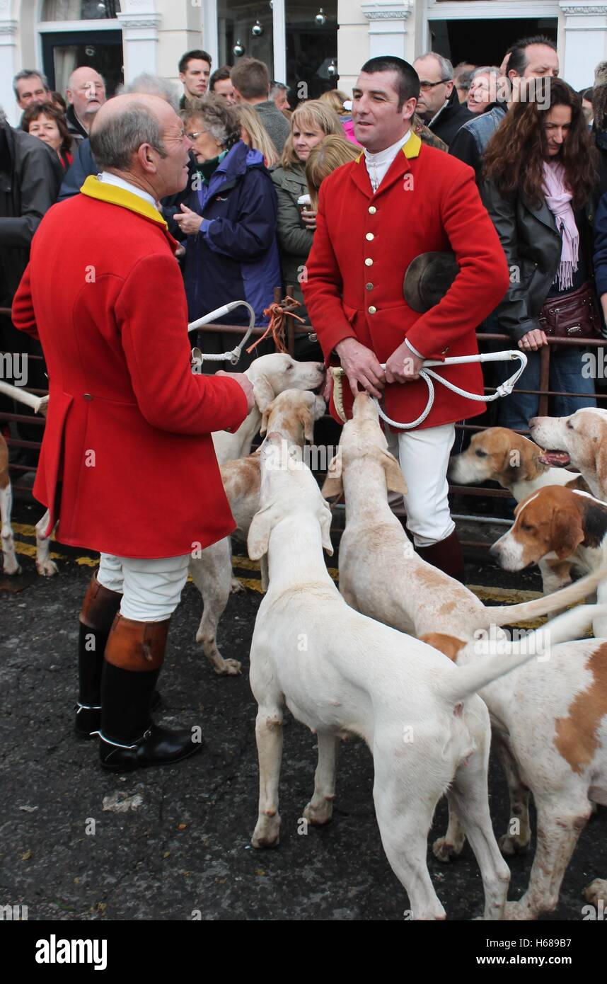 FOX HUNT, TENTERDEN, KENT, ENGLAND, UK- DEC 26TH 2015: Fox hunt Annual ...