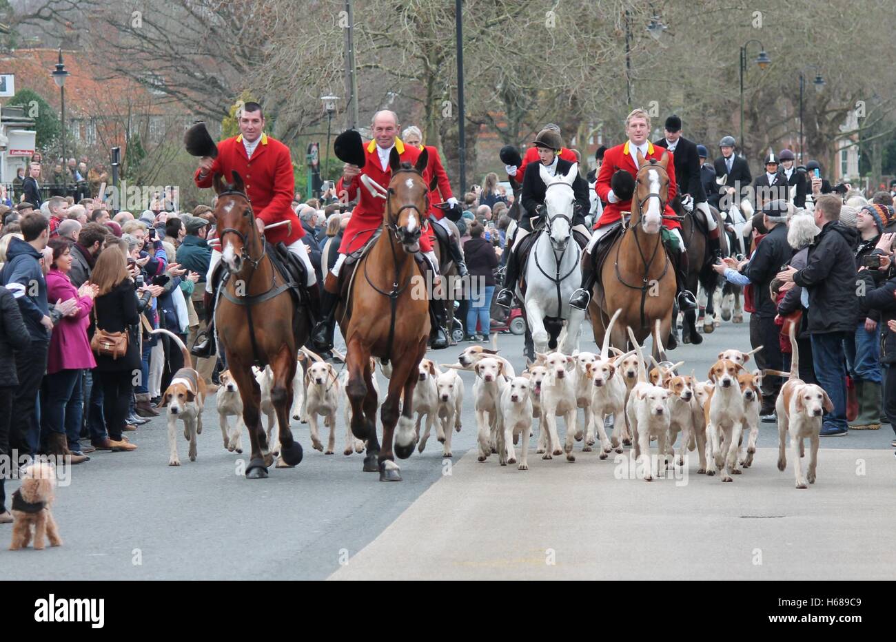 FOX HUNT, TENTERDEN, KENT, ENGLAND, UK- DEC 26TH 2015: Fox hunt Annual ...