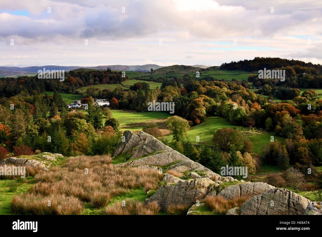 View from Brant Fell, Bowness on Windermere Stock Photo - Alamy
