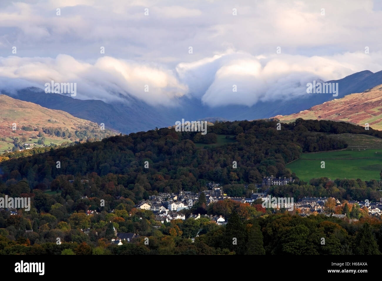 View Over Windermere from Brant Fell Stock Photo - Alamy