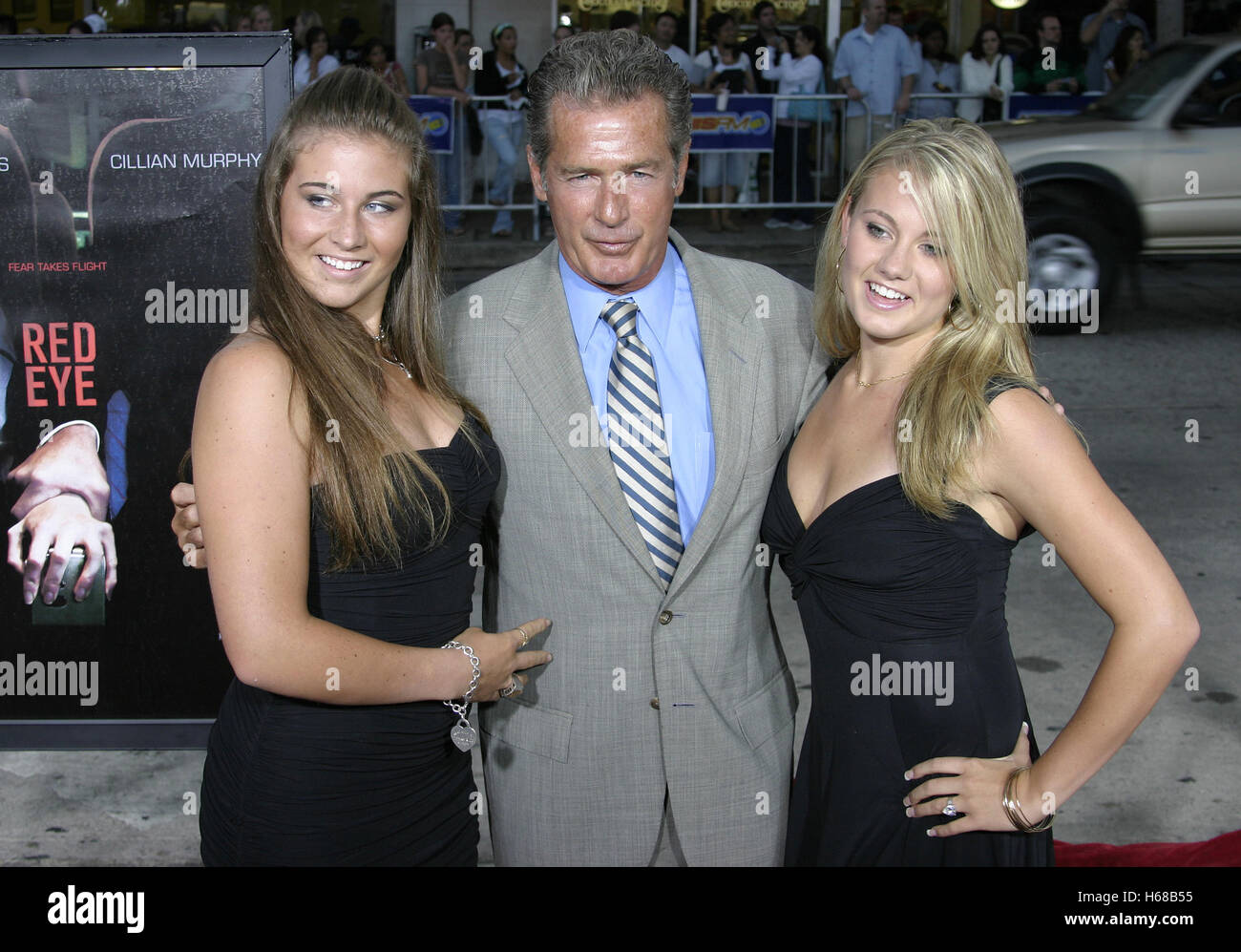WESTWOOD, CALIFORNIA. August 4, 2005. Jack Scalia and daughters at the ...