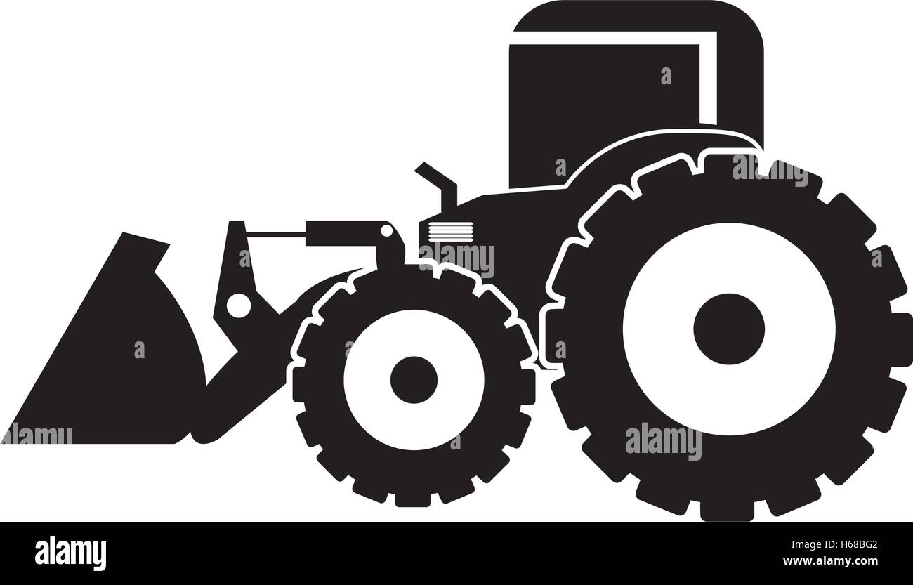 excavator heavy machinery pictogram icon image Stock Vector Art ...