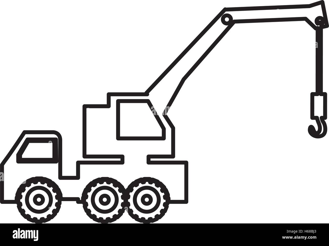 crane truck pictogram icon image Stock Vector Image & Art - Alamy