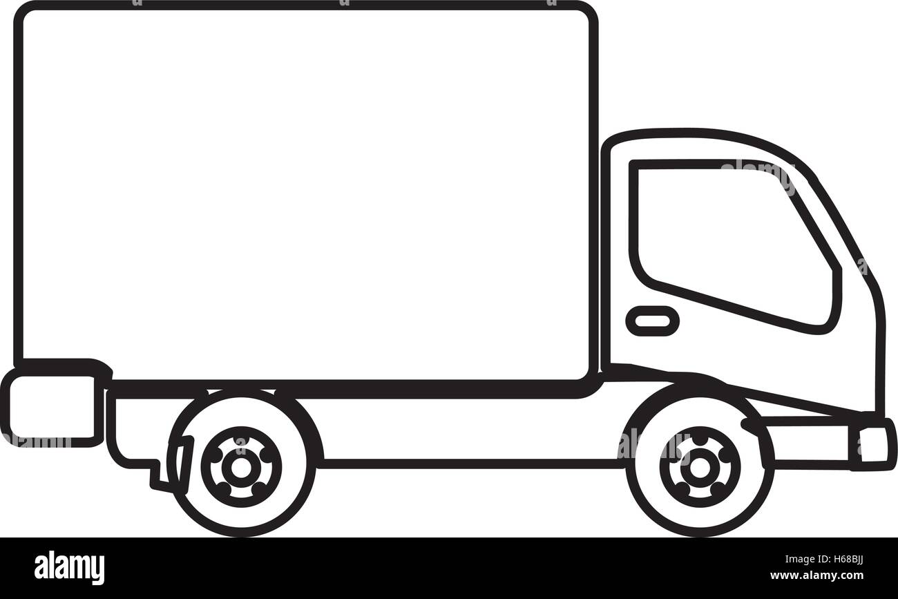 delivery truck pictogram icon image Stock Vector Image & Art - Alamy