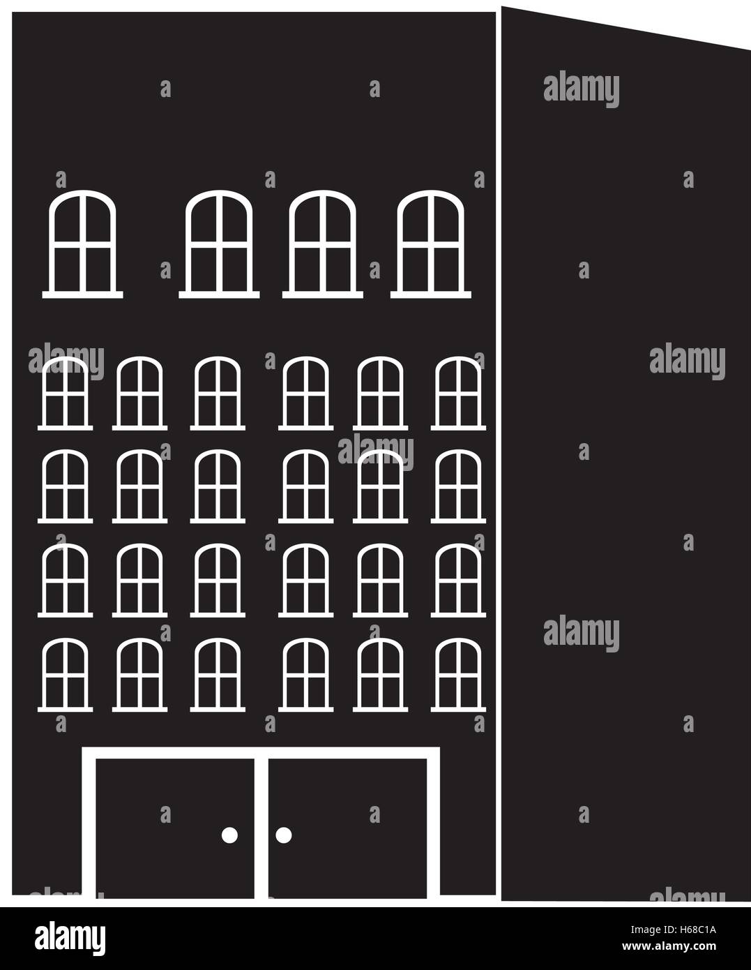 city building pictogram icon image Stock Vector Image & Art - Alamy