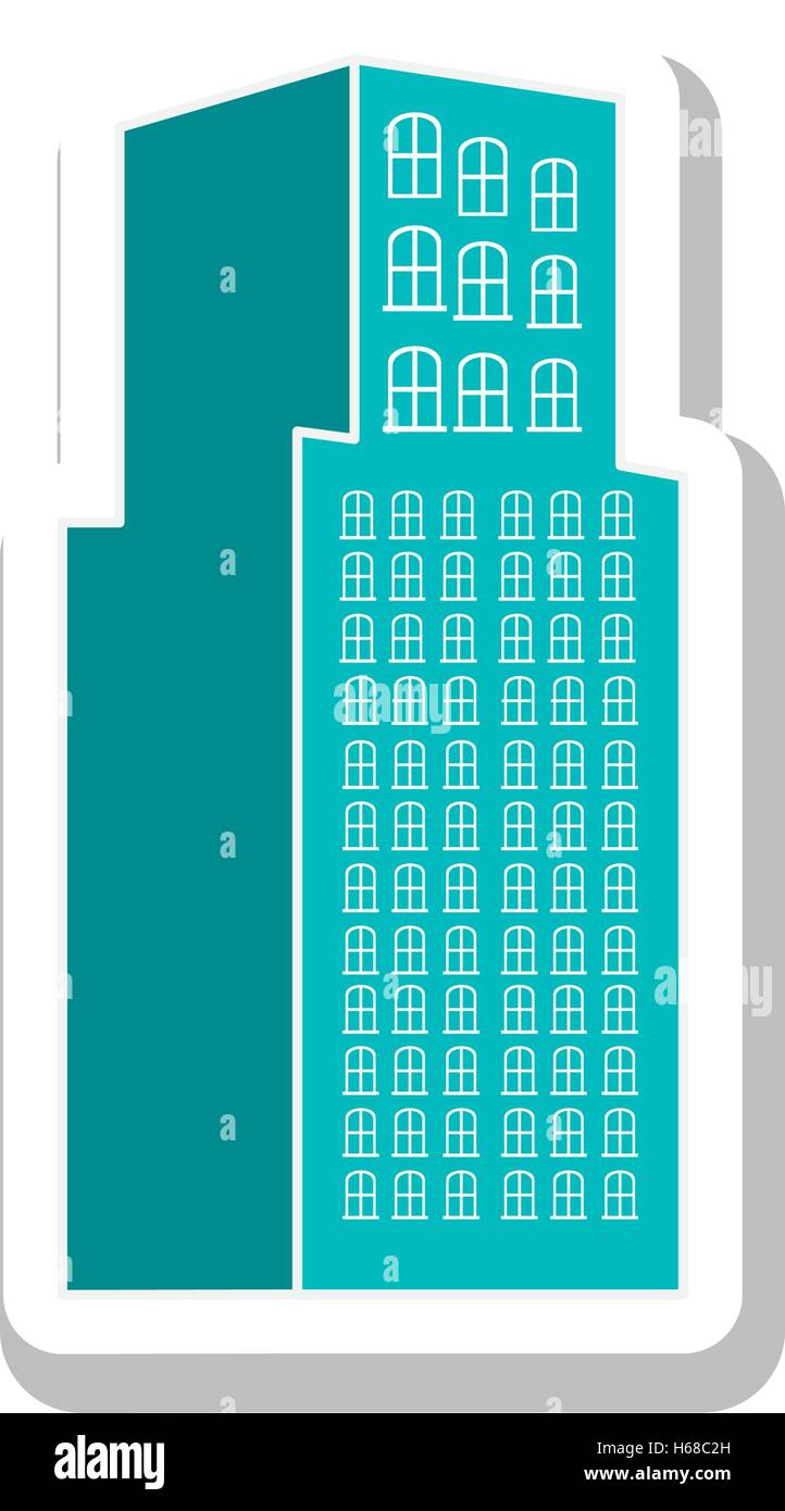 city building pictogram icon image Stock Vector Image & Art - Alamy