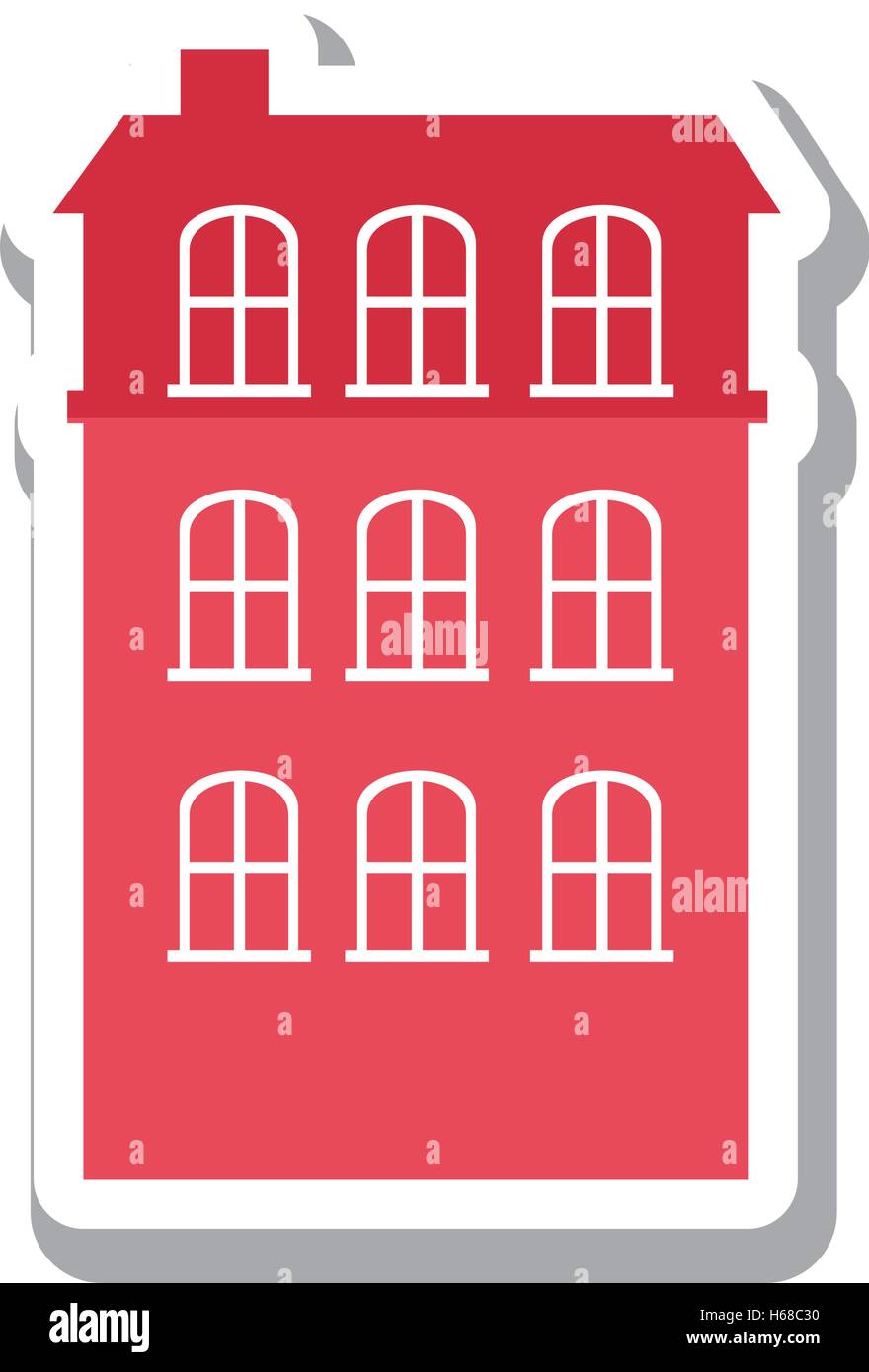 city building pictogram icon image Stock Vector Image & Art - Alamy