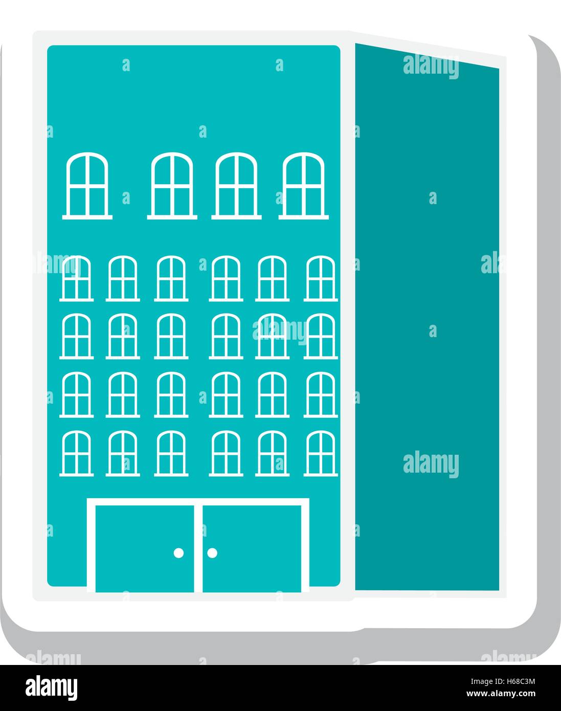 city building pictogram icon image Stock Vector Image & Art - Alamy