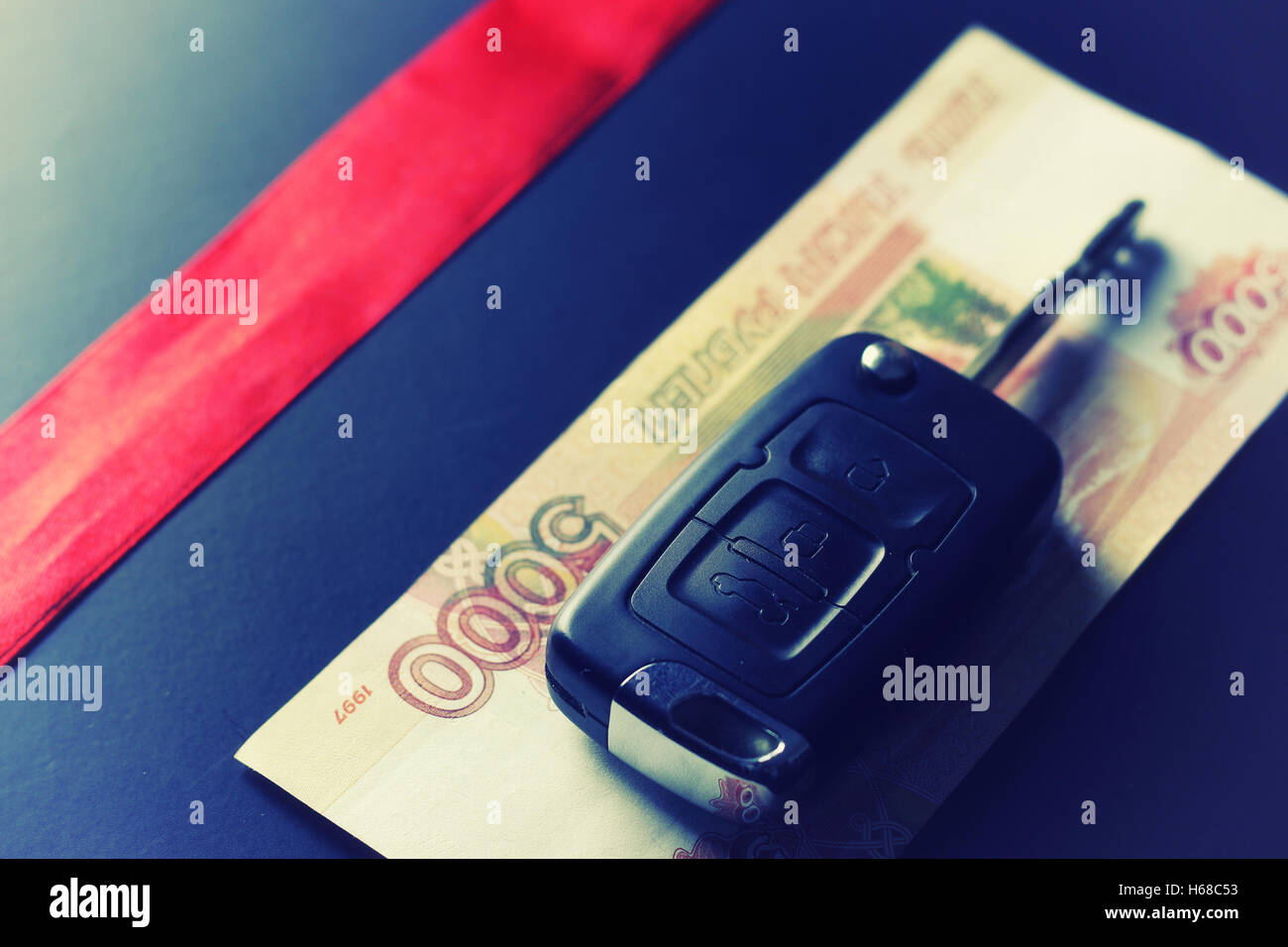Money key gift Stock Photo - Alamy