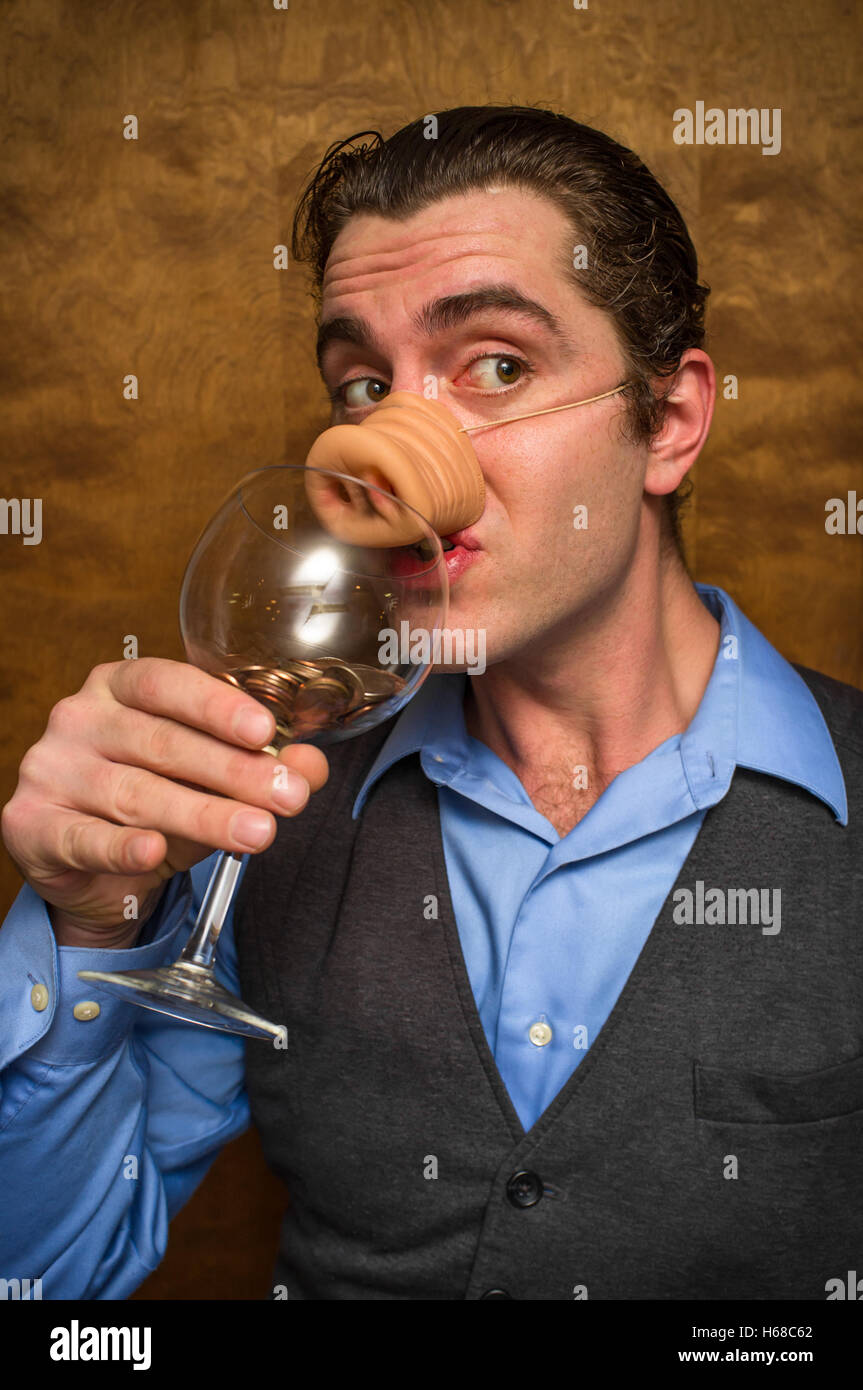 Pig nose person hi-res stock photography and images - Alamy