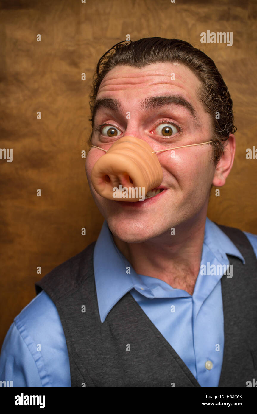 Pig nose person hi-res stock photography and images - Alamy