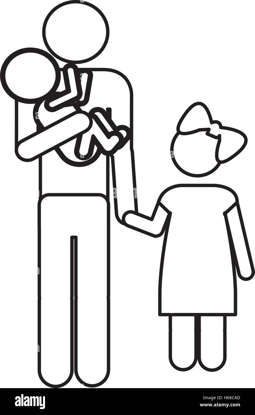 father and child icon pictogram image Stock Vector Image & Art - Alamy