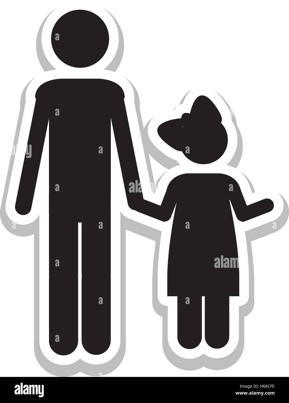 father and child icon pictogram image Stock Vector Image & Art - Alamy